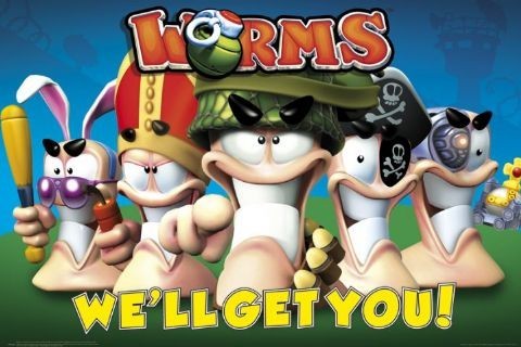 Plakat Worms - characters | Poster an der Wand | 3+1 GRATIS | Europosters