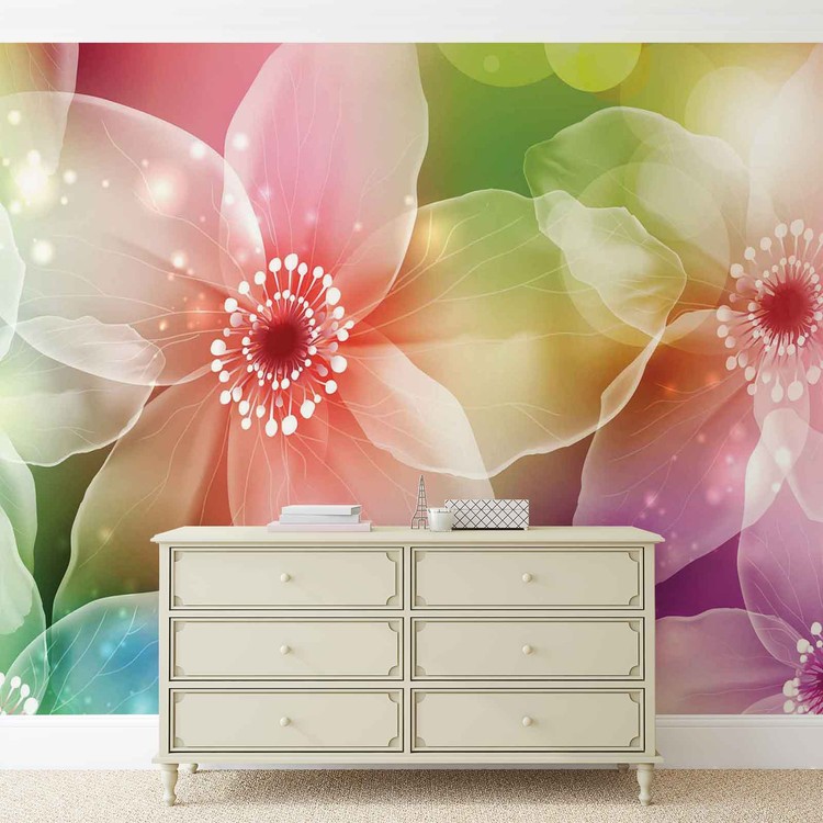 Fleurs Art Poster Mural, Papier peint | Acheter-le sur Europosters.fr