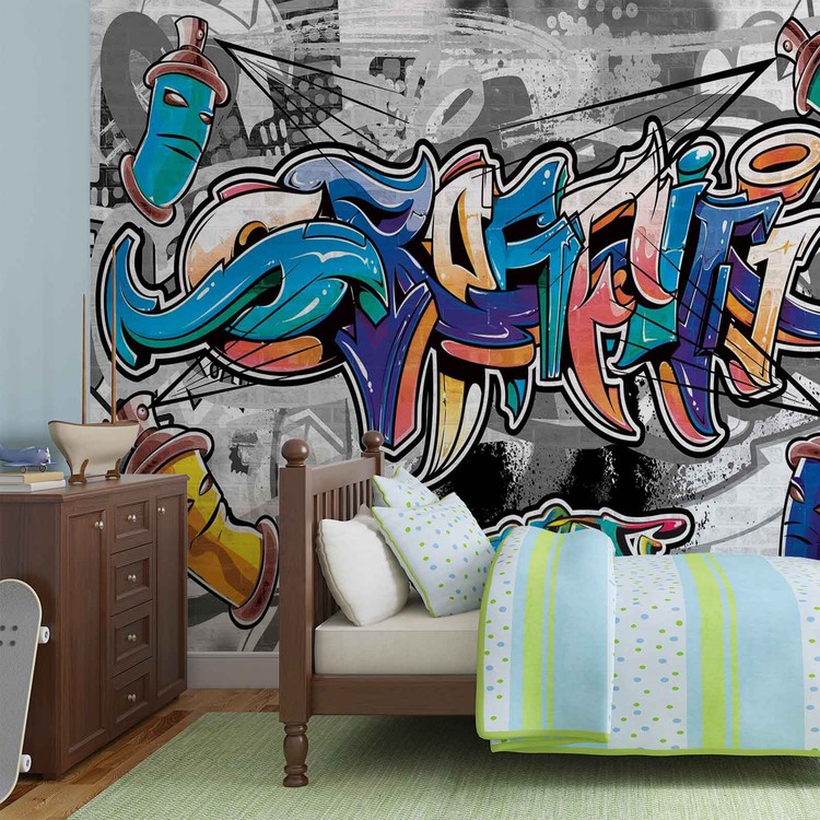 Graffiti Street Art Poster Mural, Papier peint | Acheter-le sur ...