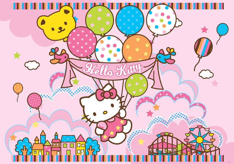 Hello Kitty Poster Mural, Papier peint | Acheter-le sur Europosters.fr