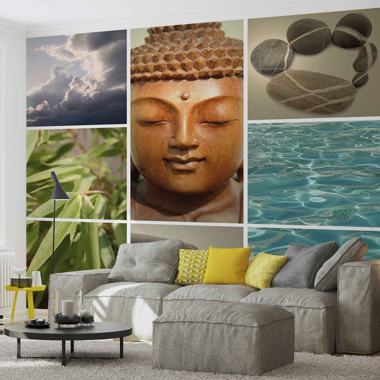Scène relaxante Zen Poster Mural, Papier peint | Acheter-le sur ...
