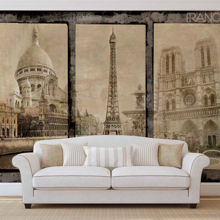 Ville de Paris Poster Mural, Papier peint | Acheter-le sur Europosters.fr