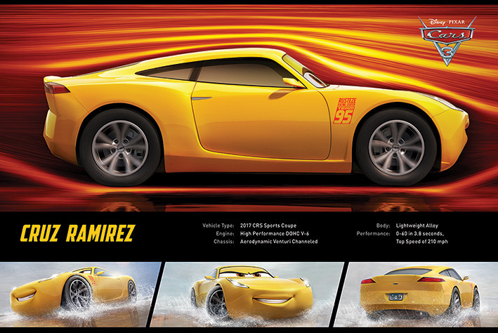 Cars 3 - Cruz Ramirez Stats Póster, Lámina | Compra en Posters.es