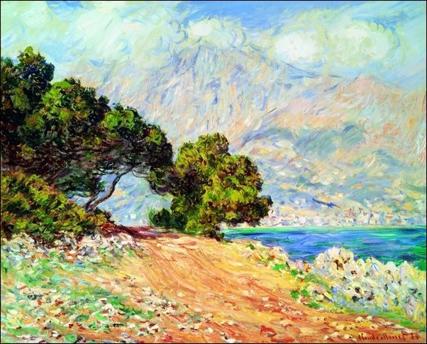 Kunstdruck Claude Monet - Cap Martin , Near Menton | Poster, Wandbilder ...