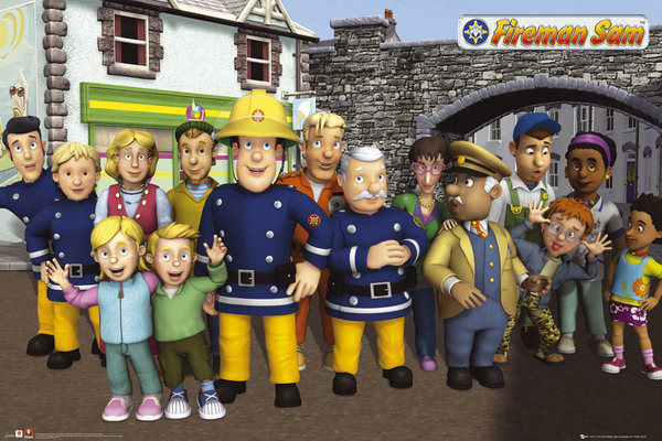 FIREMAN SAM - cast Póster, Lámina | Compra en Posters.es