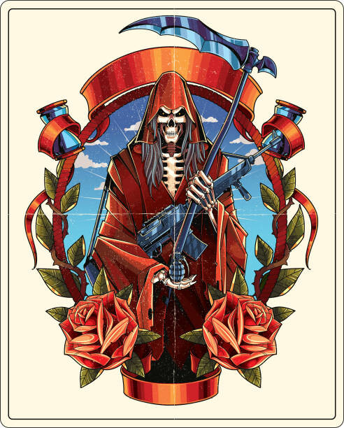 Grim Reaper, Man_Half-tube Póster, Lámina | Compra en Posters.es