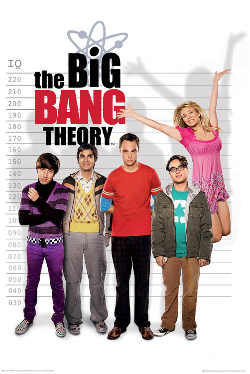 La Teoría Del Big Bang Medidor De Coeficiente Intelectual Póster