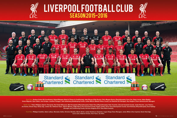 Liverpool FC - Team Photo 15/16 Póster, Lámina | Compra en Posters.es