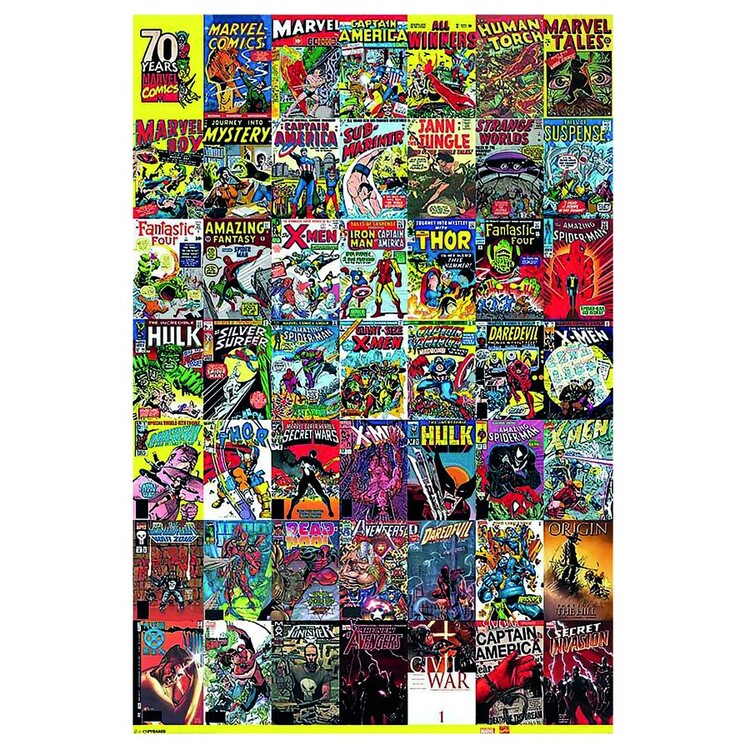 Marvel Retro Comic Covers Póster Lámina Compra En Posters Es