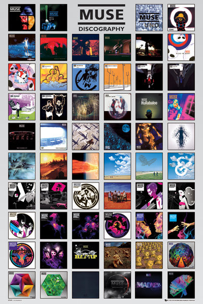 Muse - discography Póster, Lámina | Compra en Posters.es
