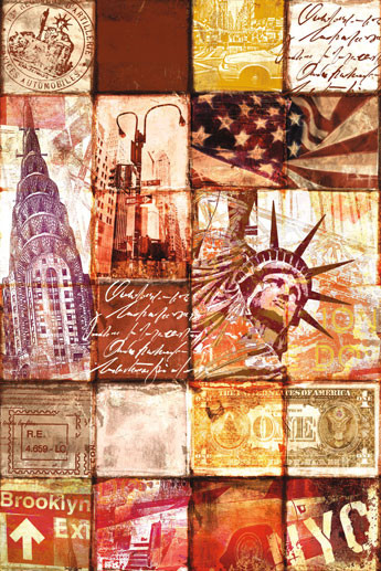 Nueva York - patchwork Póster, Lámina | Compra en Posters.es