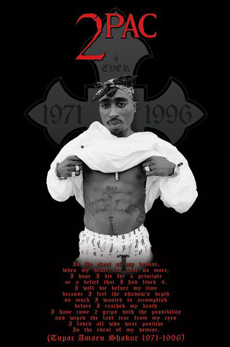 Tupac - cross Póster, Lámina | Compra en Posters.es