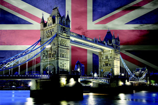 Union Jack - Tower Bridge Póster, Lámina | Compra en Posters.es