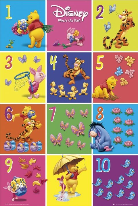 WINNIE THE POOH - 1 to 10 Póster, Lámina | Compra en Posters.es
