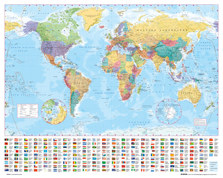 World map Póster, Lámina | Compra en Posters.es