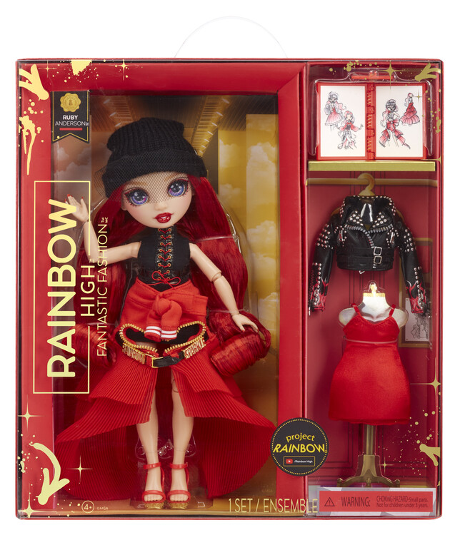Играчка Rainbow High Fantastic Fashion Doll- Ruby (red) | Плакати ...