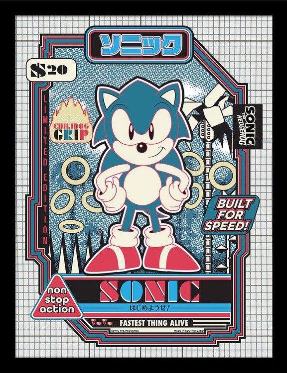 Sonic the Hedgehog - Build for Speed Framed poster | Buy at UKposters