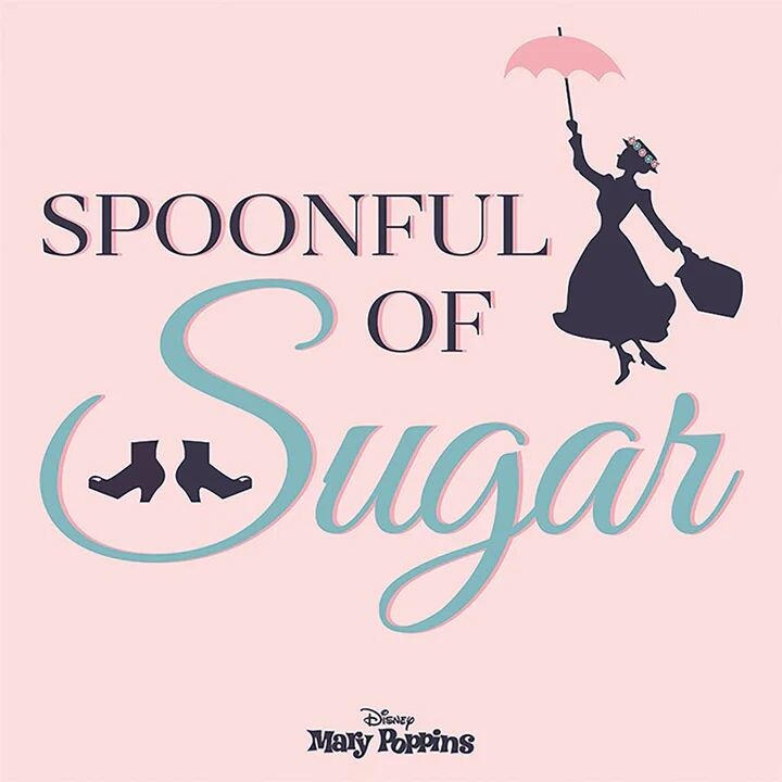 Quadro su tela Mary Poppins - Spoonful of Sugar | Decorazioni murali ...
