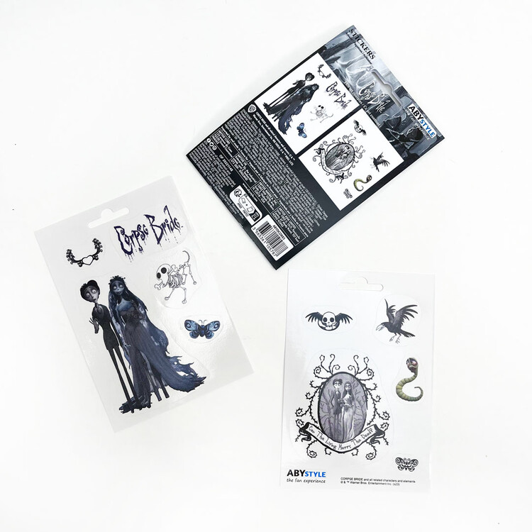 Stickers Corpse Bride - Characters 2pcs | Tips for original gifts
