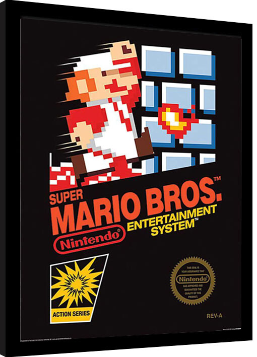 Super Mario Bros. - NES Cover Framed poster | Buy at UKposters