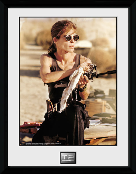 Poster encadré Terminator 2 - Sarah Connor | Posters, tableaux ...