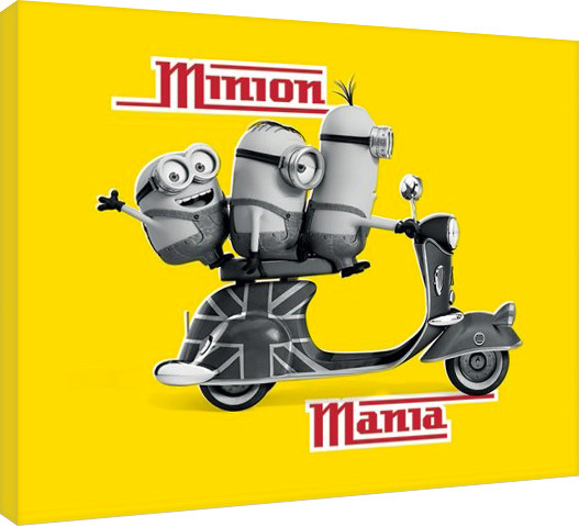 Minions (Moi, moche et m√Šchant - Minion Mania Yellow Tableau sur toile ...