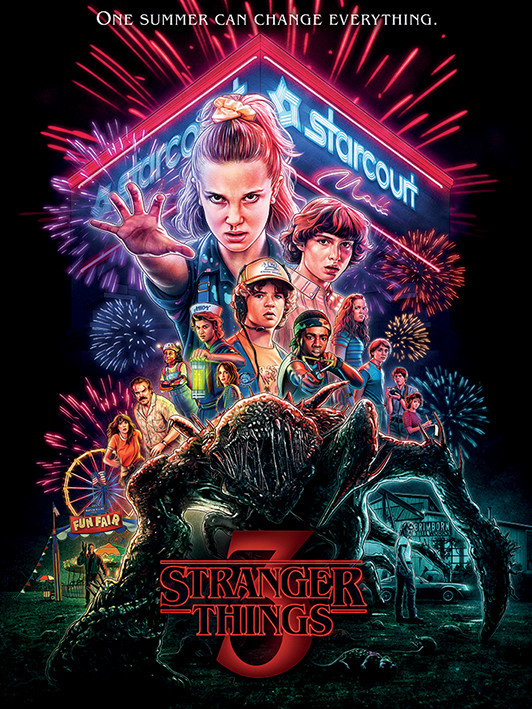 Stranger Things - Summer of 85 Tableau sur toile | Décorations murales ...