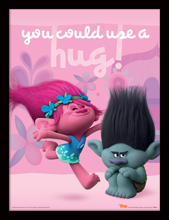 Trolls - Hug Framed poster | Buy at Europosters