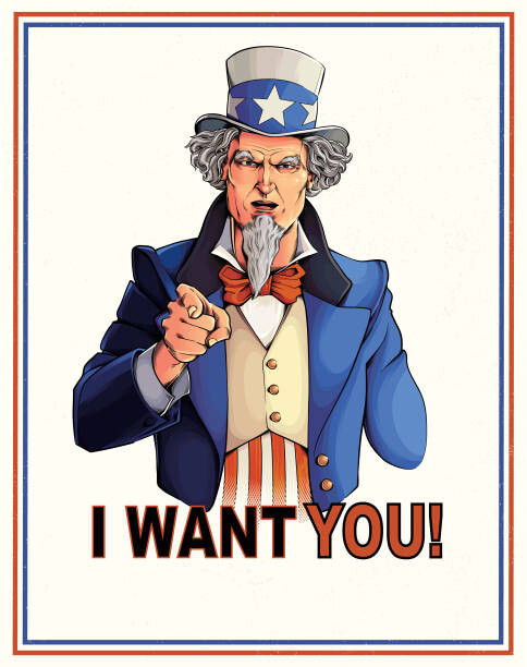 Wall Art Print | Uncle Sam Illustration, Man_Half-tube | UKposters