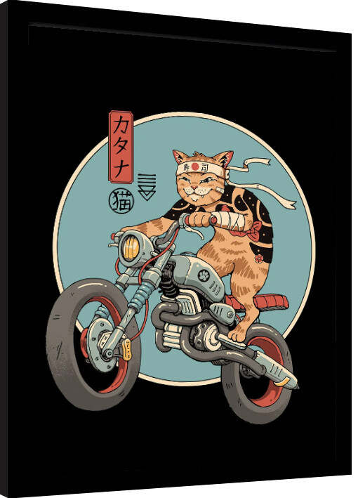 Vincent Trinidad - Catana Motorcycle Framed poster | Buy at UKposters