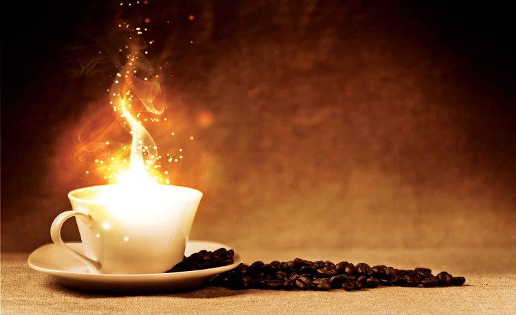 Coffee Cafe Fire Wall Paper Mural | Buy at UKposters