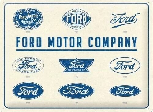 Old Ford Logo Old Ford Logo Acrylic Print By Steve McKinzie Fine Art