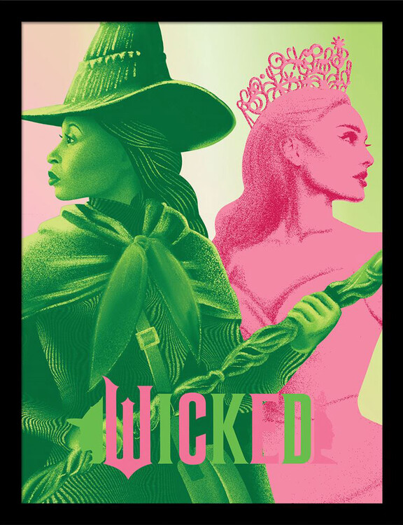 Wicked - Elphaba & Glinda Framed poster | Buy at UKposters