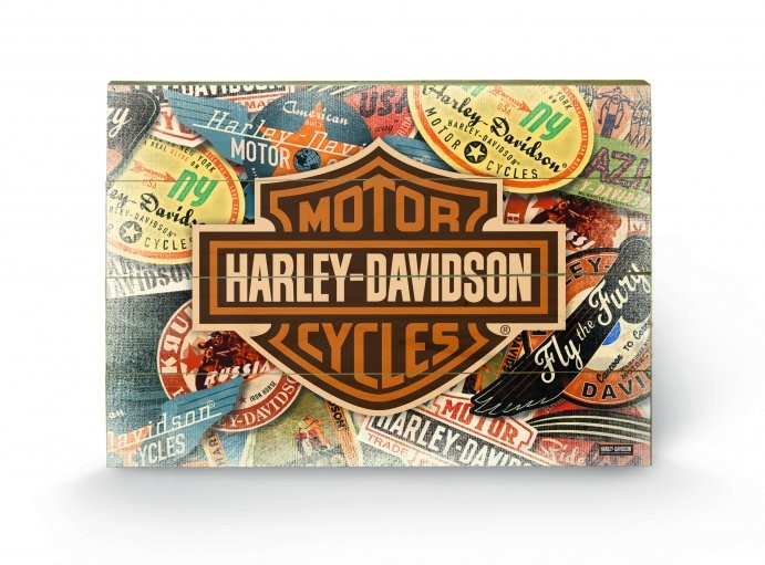 HARLEY DAVIDSON - logo Wooden Art | Sold at EuroPosters