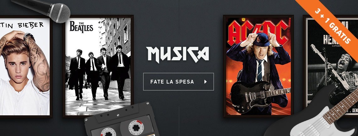 Poster musicali, Stampe, Gadget | Compra Poster Online Europosters.it