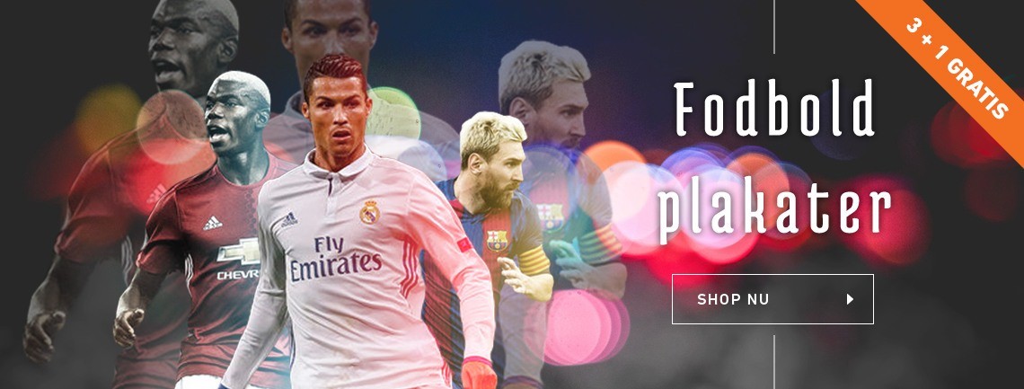 Fodbold Plakater & Posters - Billige plakater køb online | Europosters.dk