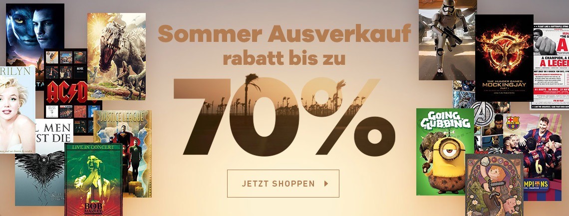 - 70% Rabatt - Poster und Plakate | Online kaufen bei Europosters.de